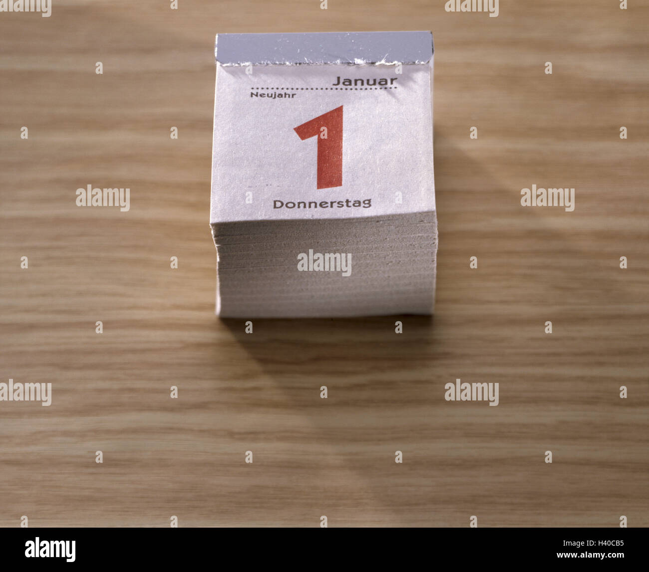 Calendrier détachables, feuilles de calendrier, '1er janvier ...