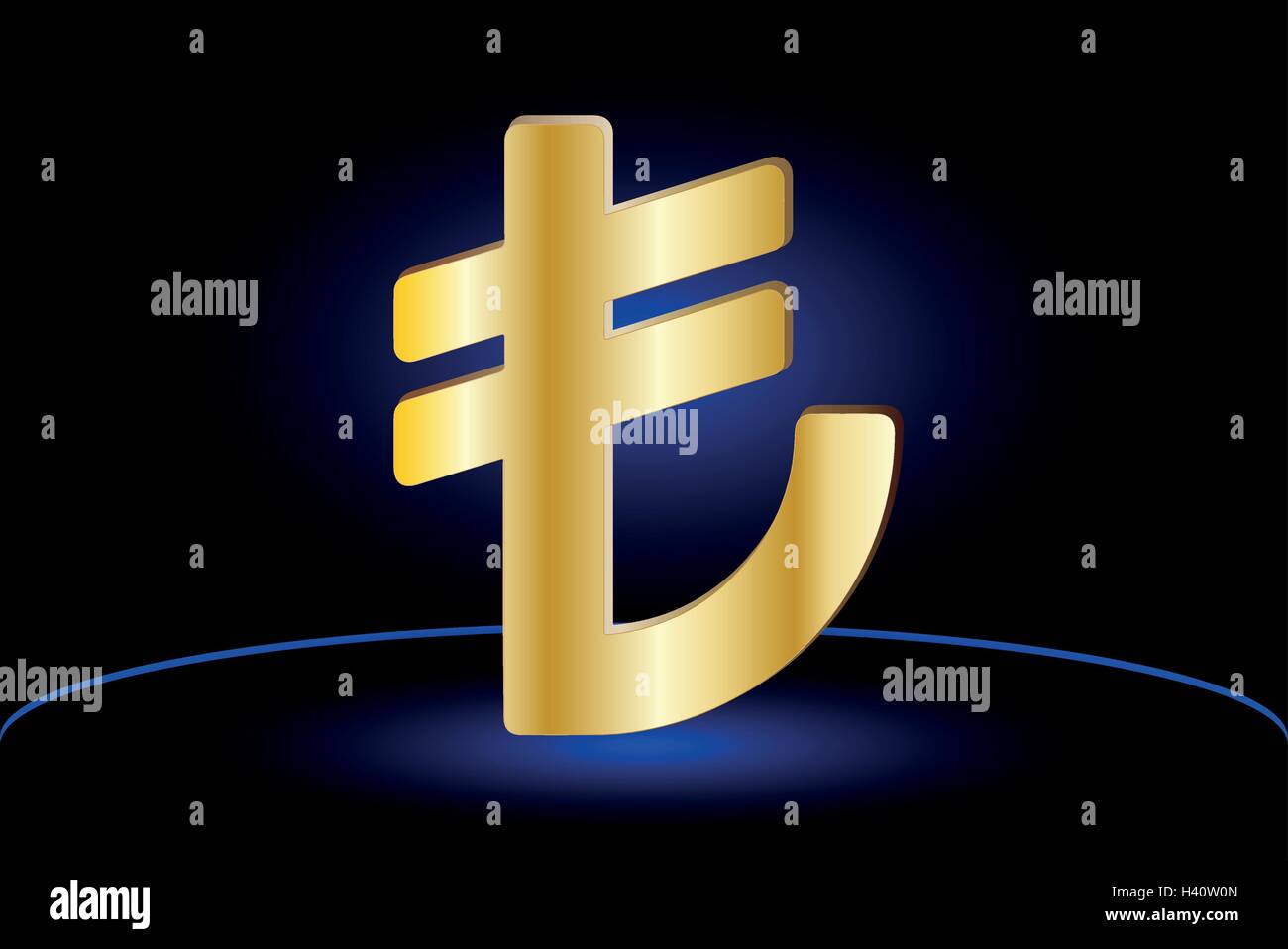 Symbole de la lire turque Banque d'images vectorielles - Alamy
