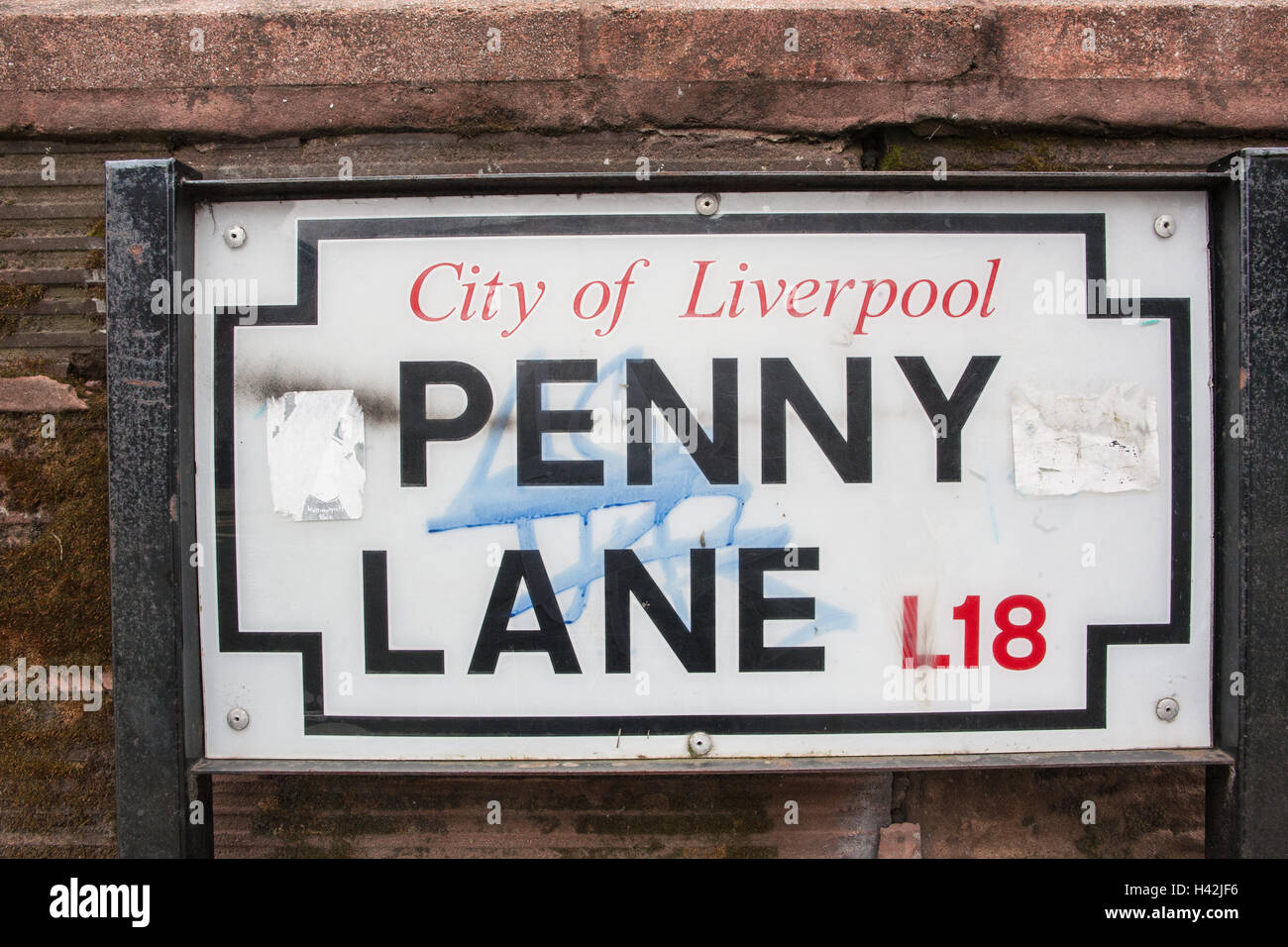 Penny lane sign Banque de photographies et d’images à haute résolution ...