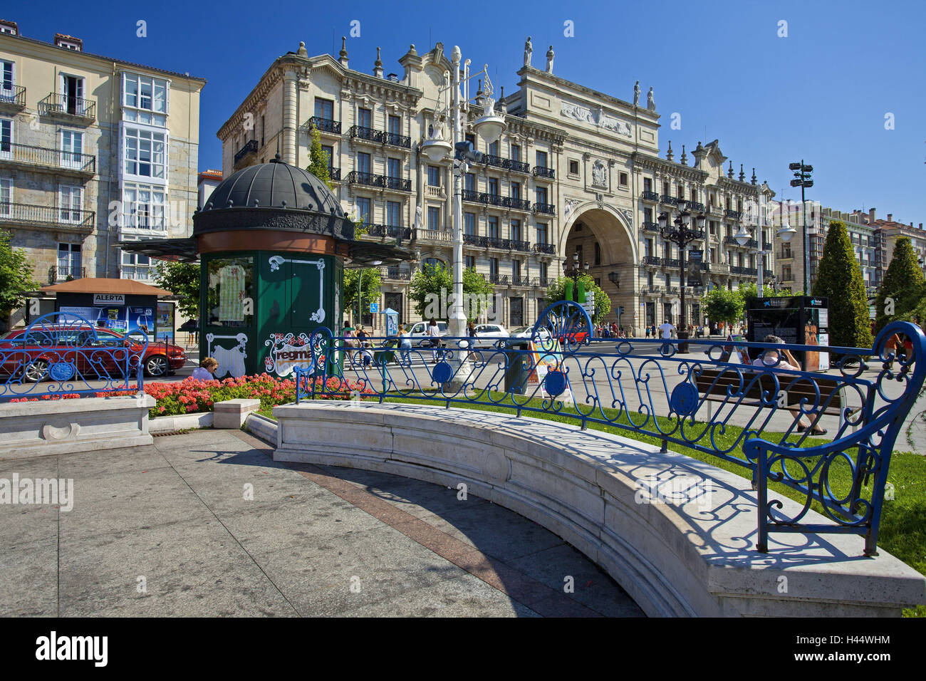 L'Espagne, Kantabrien, Santander, centre-ville, l'avenue Paseo de la ...