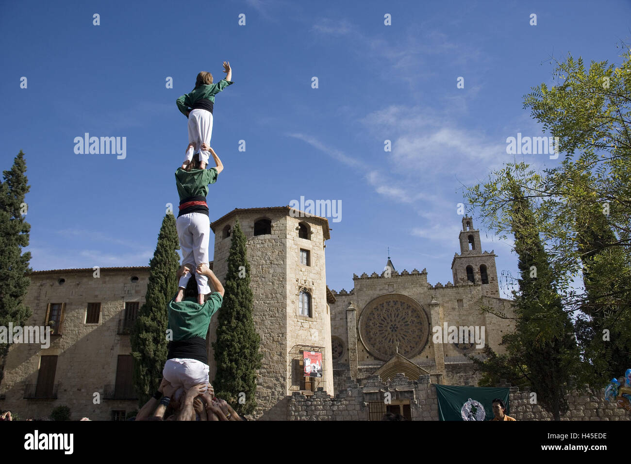L'Espagne, Sant Cugat del Valles, les droits de l'tower, Catalogne ...