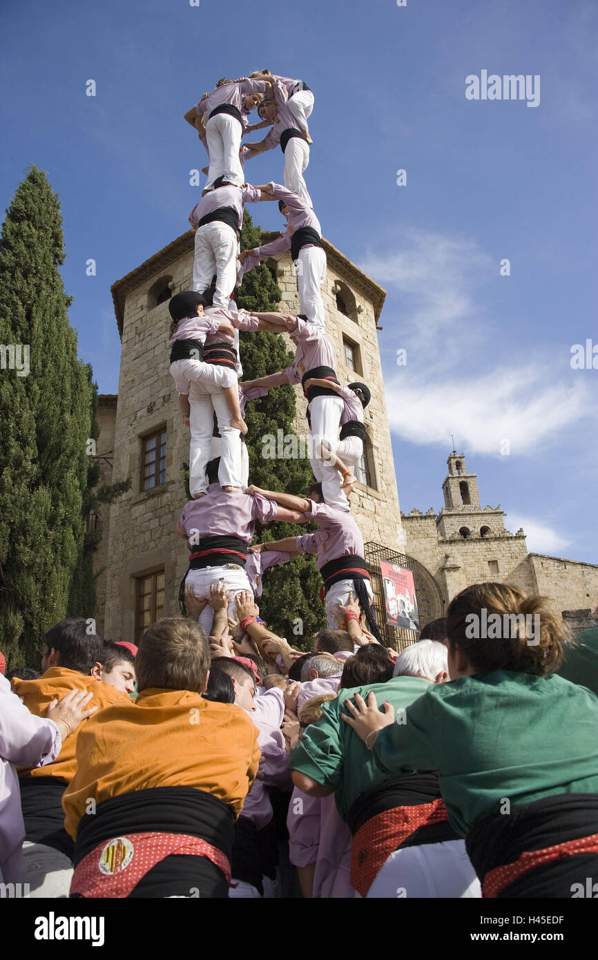 L'Espagne, Sant Cugat del Valles, les droits de l'tower, Catalogne ...