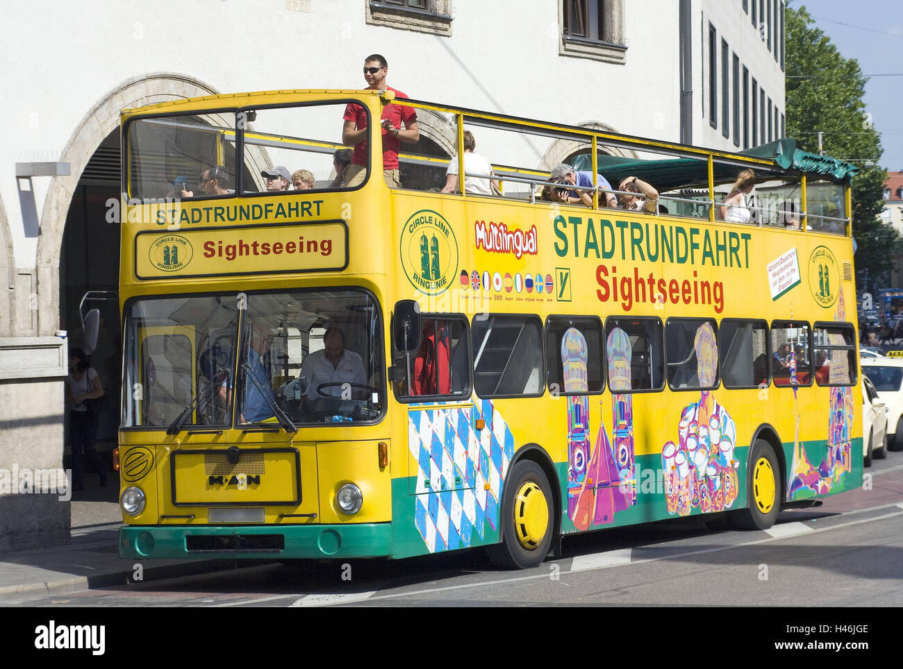 Germany, Bavaria, Munich, bus, visite de la ville, touristique, le ...