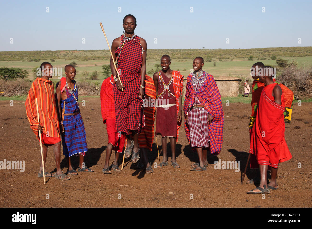 Hommes masai Banque de photographies et d’images à haute résolution - Alamy