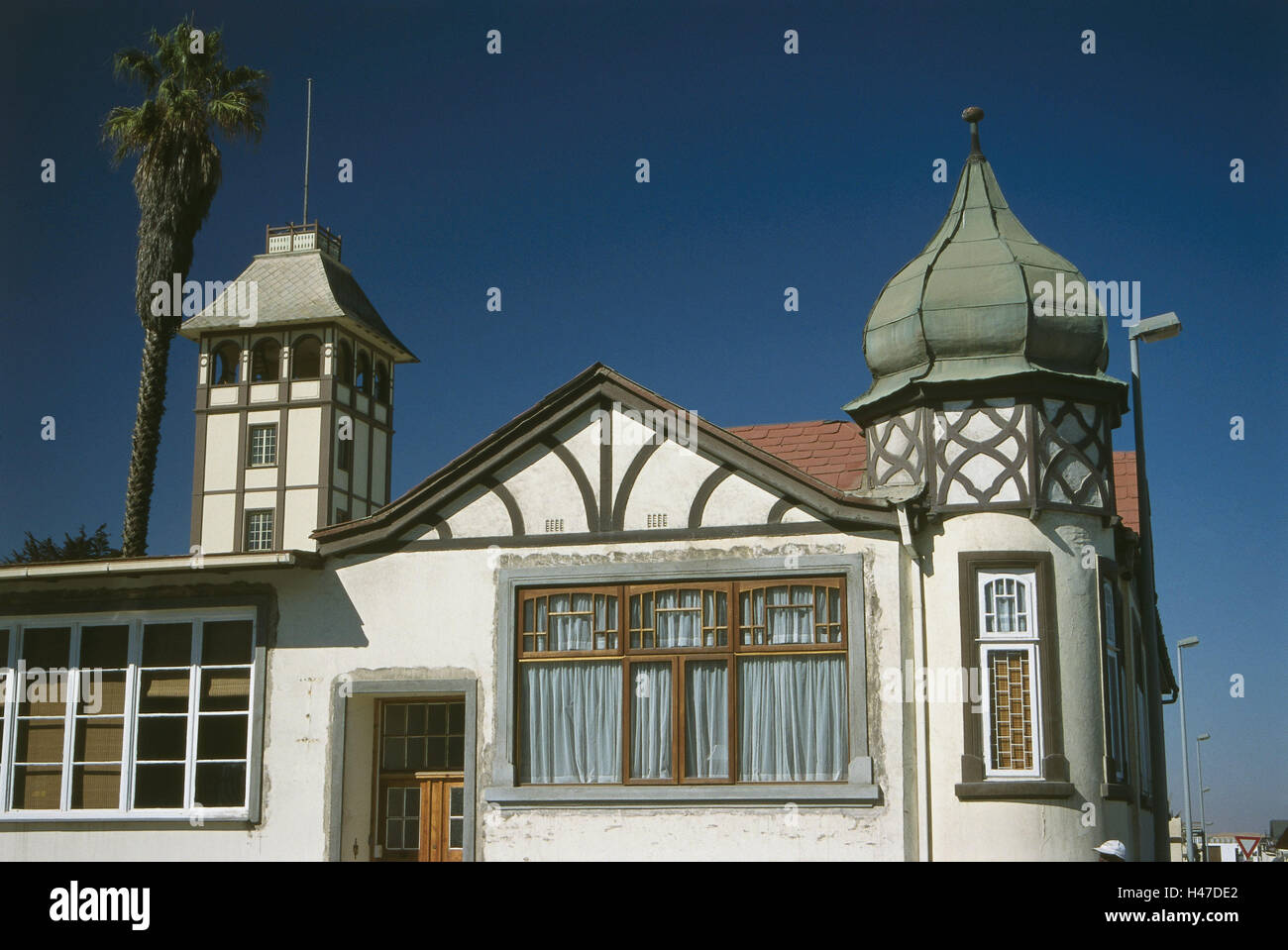 La Namibie, Windhoek, maison, style colonial, l'Afrique, sud-ouest, l ...