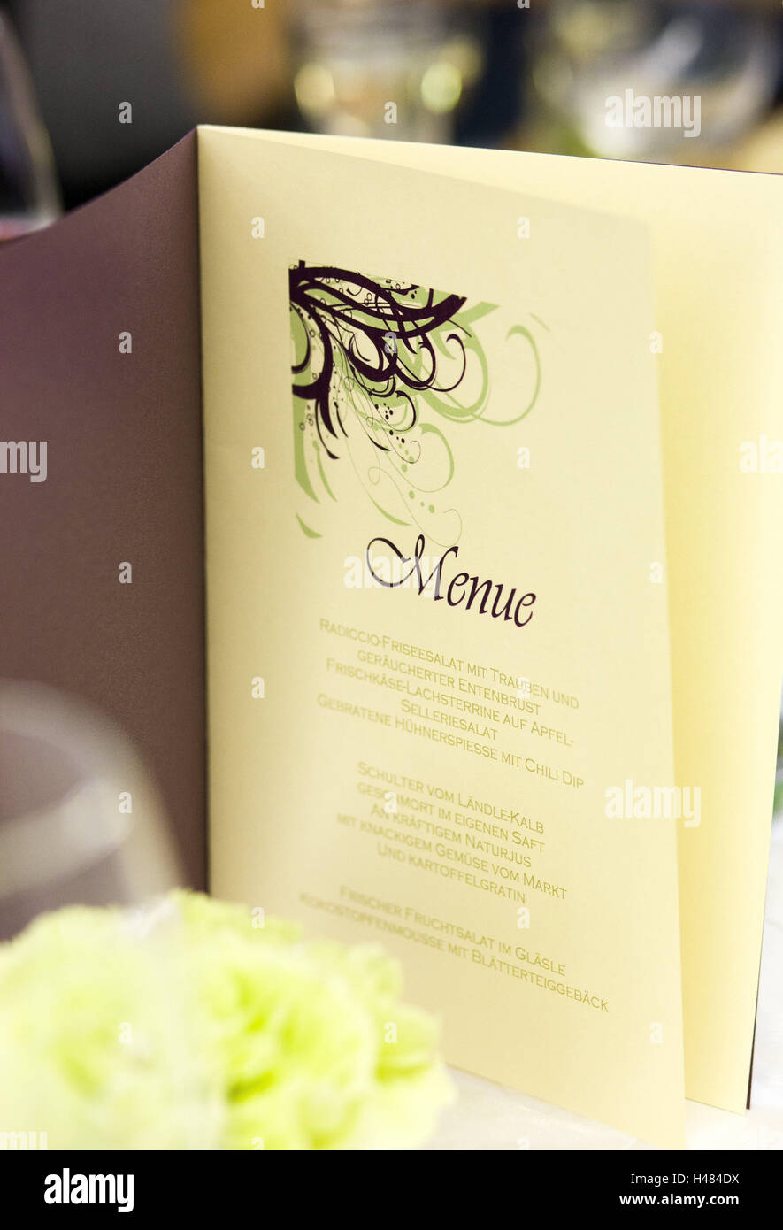 Carte de menu, fête, menu de mariage, menu, menu, menu de fête, menu ...