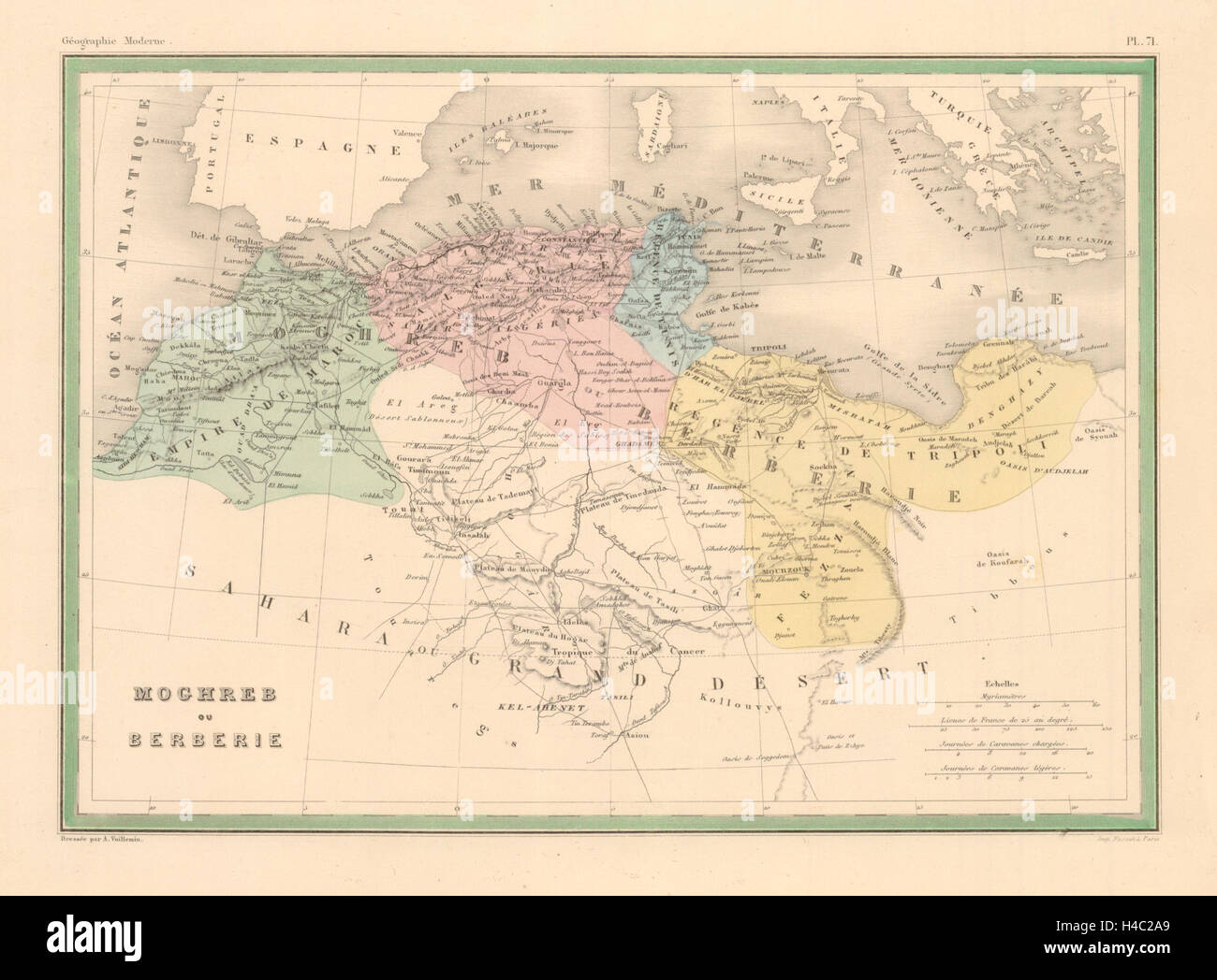 Maghreb map Banque de photographies et d’images à haute résolution - Alamy