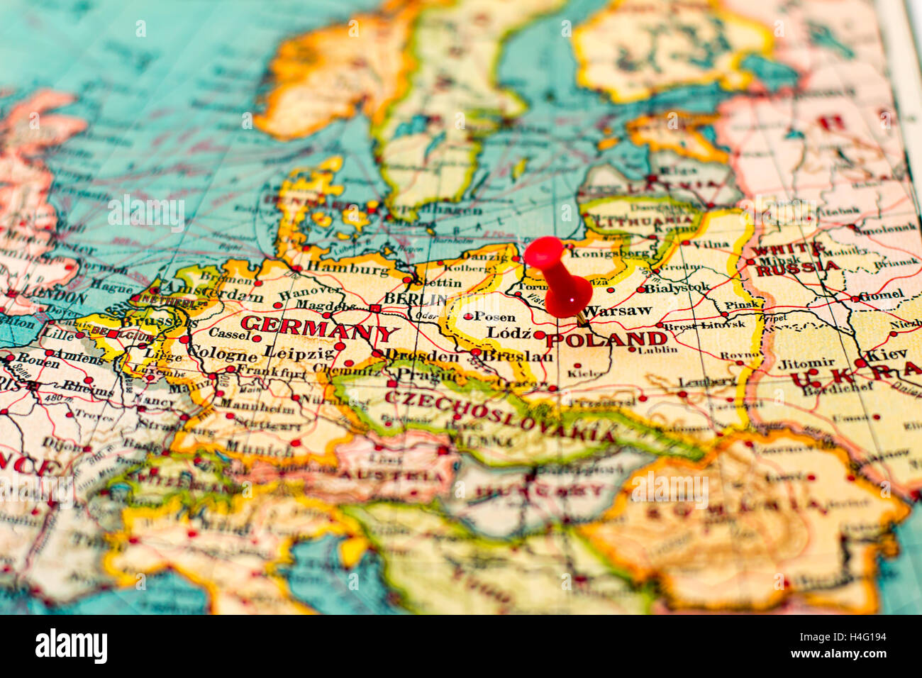 Poland country map Banque de photographies et d’images à haute ...