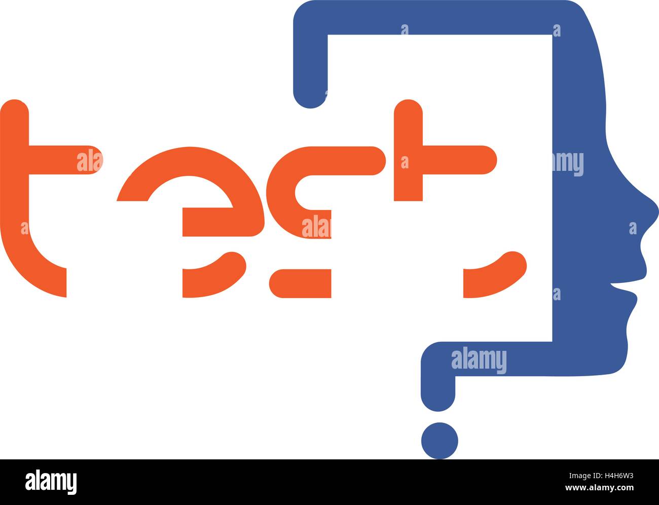 Test logo design eps supported Banque de photographies et d’images à ...
