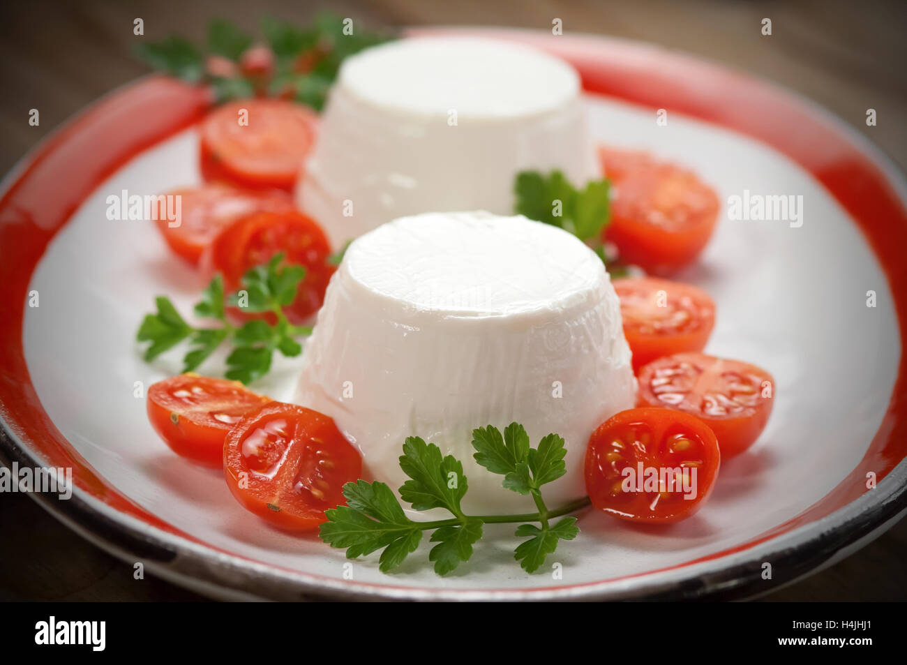 Ricotta of sheep Banque de photographies et d’images à haute résolution ...