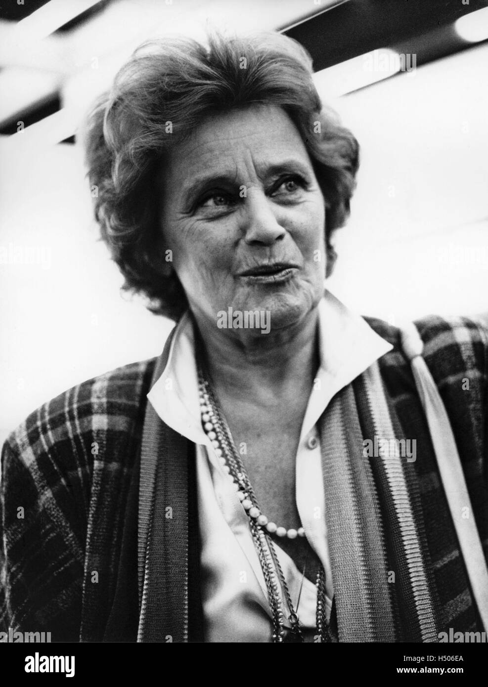 Maria schell maria schell maria Banque d'images noir et blanc - Alamy