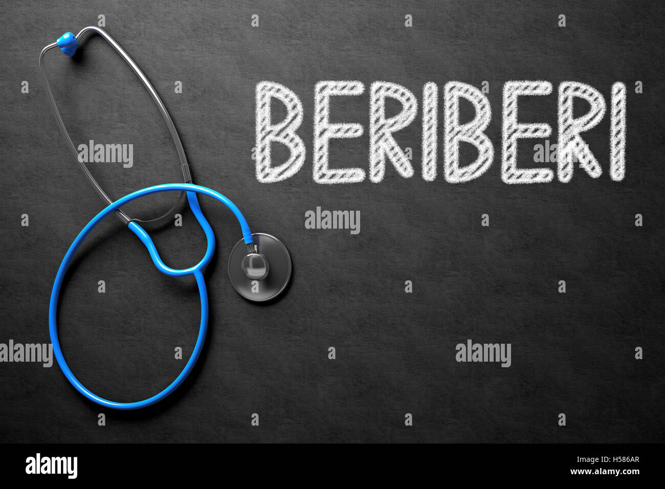 Tableau sur le béribéri. 3D Illustration Photo Stock - Alamy