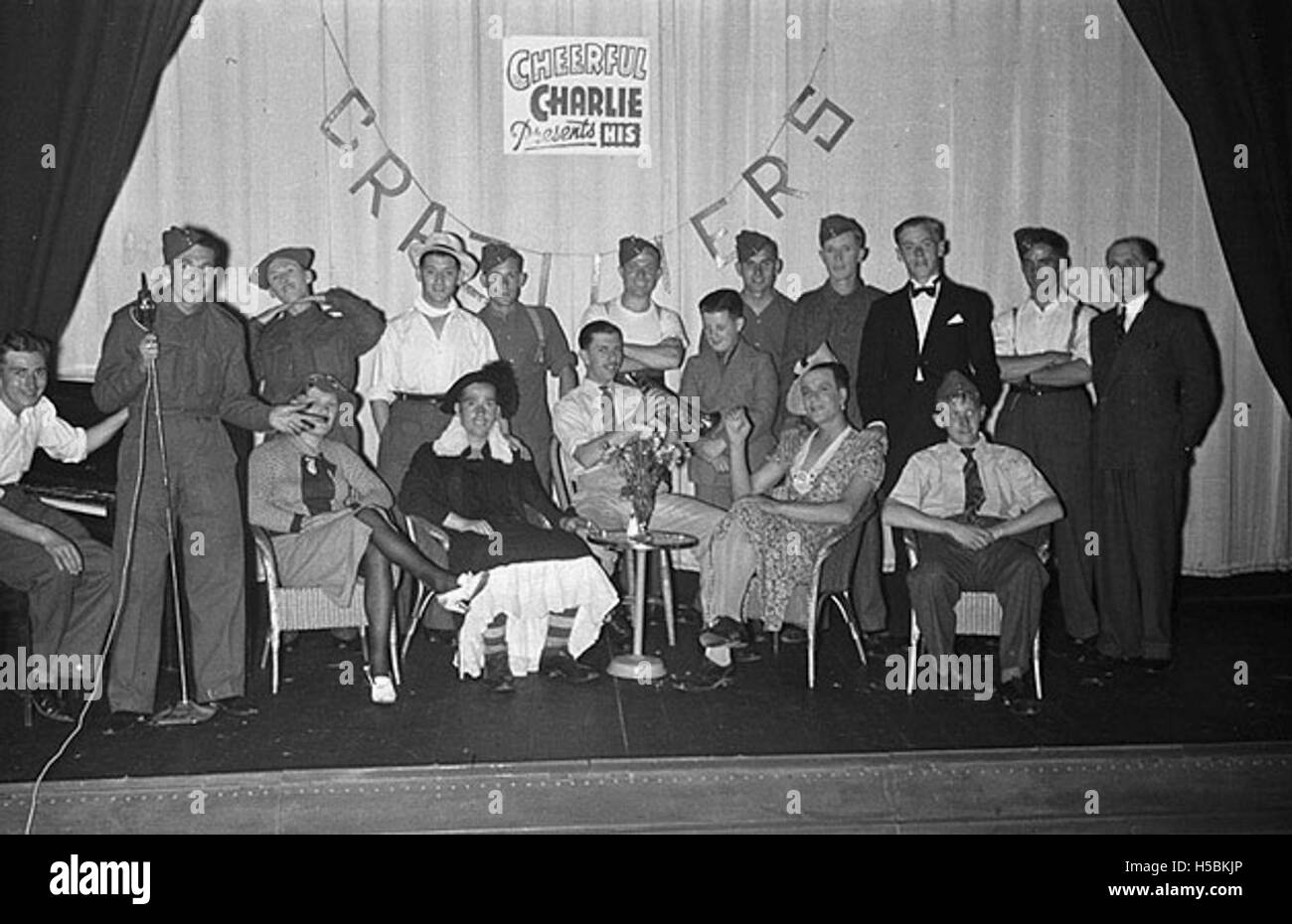 Charlie chester Banque d'images noir et blanc - Alamy