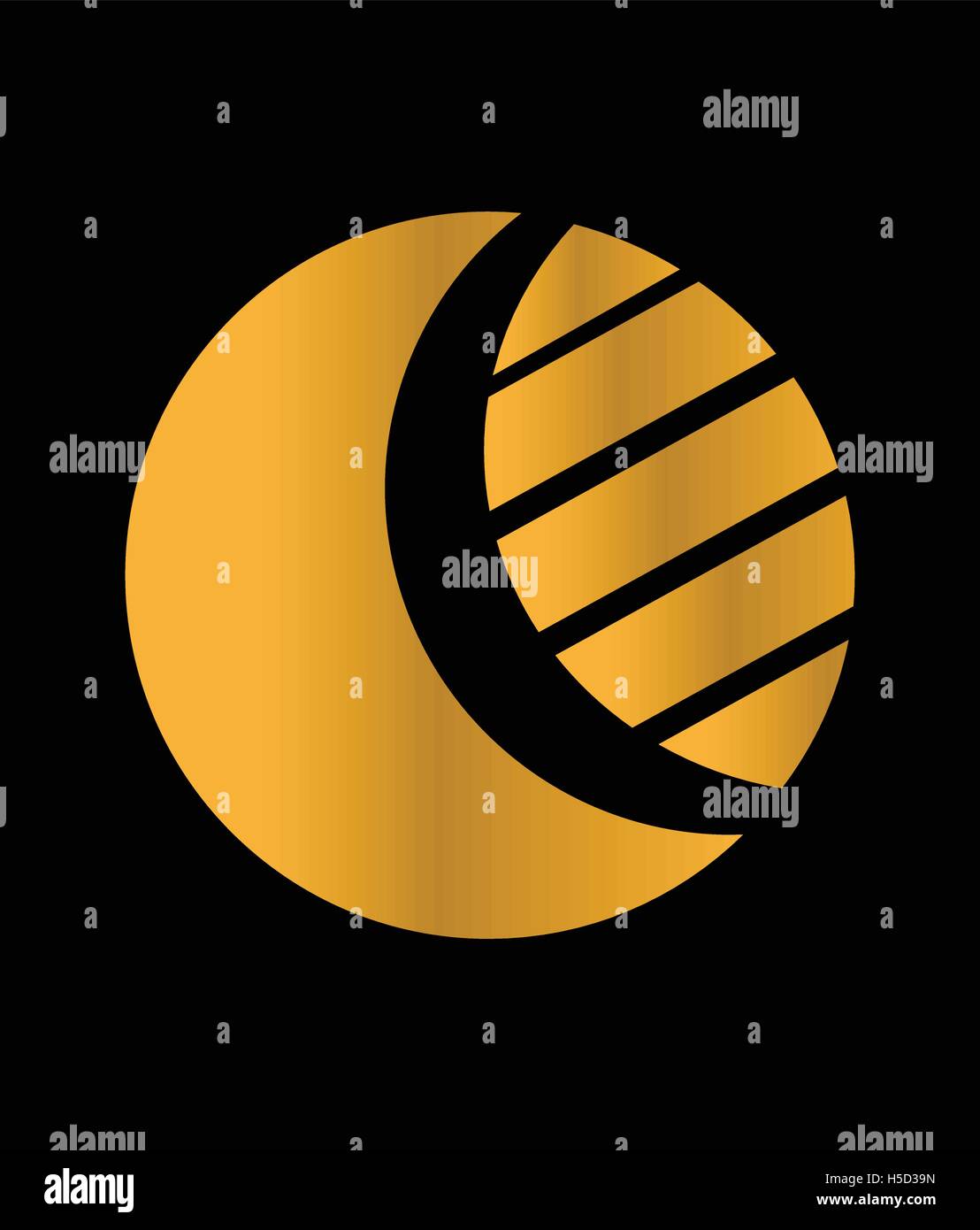 Moon Light Design Concept. Logo lune. EPS 10 pris en charge Image ...