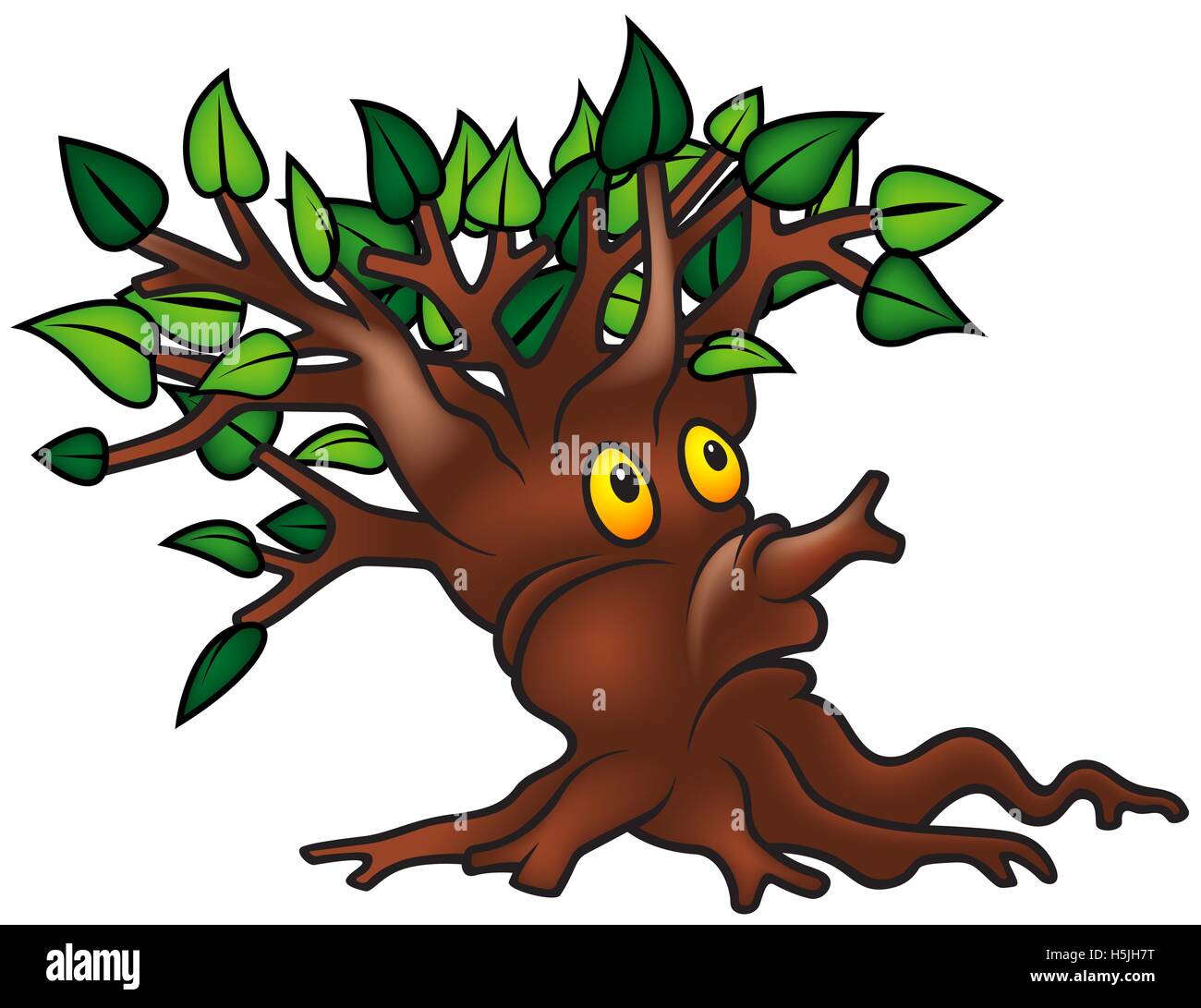 Arbre ent Banque d'images vectorielles - Alamy