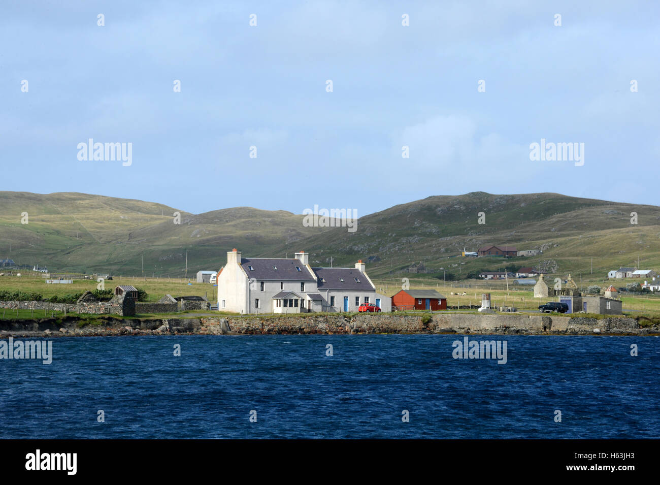 Les Îles Shetland le plus au nord du Royaume-Uni îles habitées, avec ...