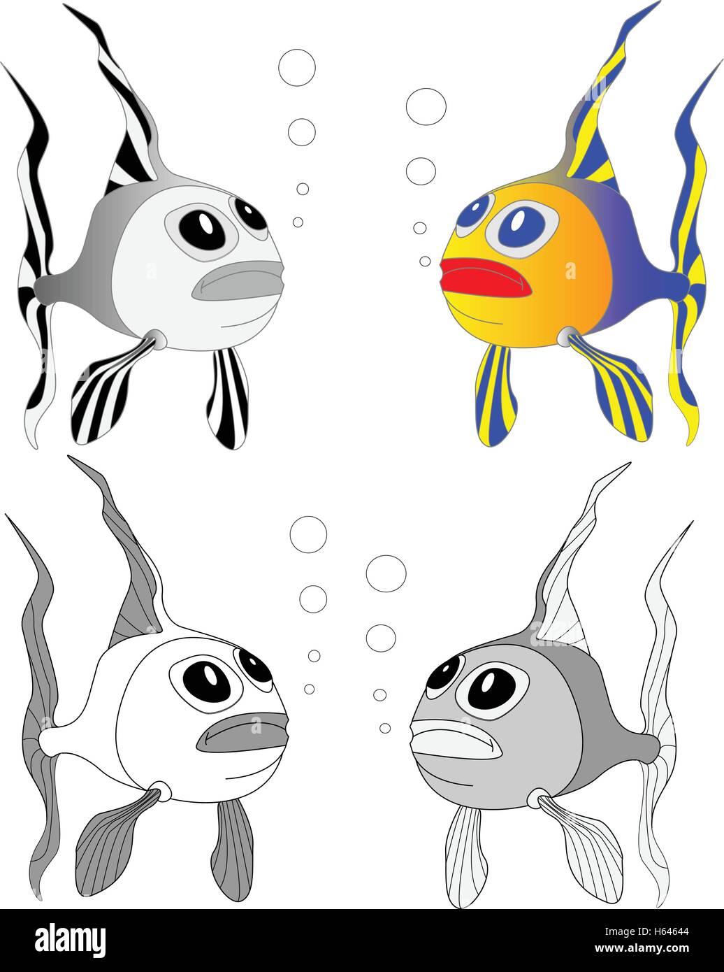 Poisson dessin humoristique Banque de photographies et d’images à haute ...