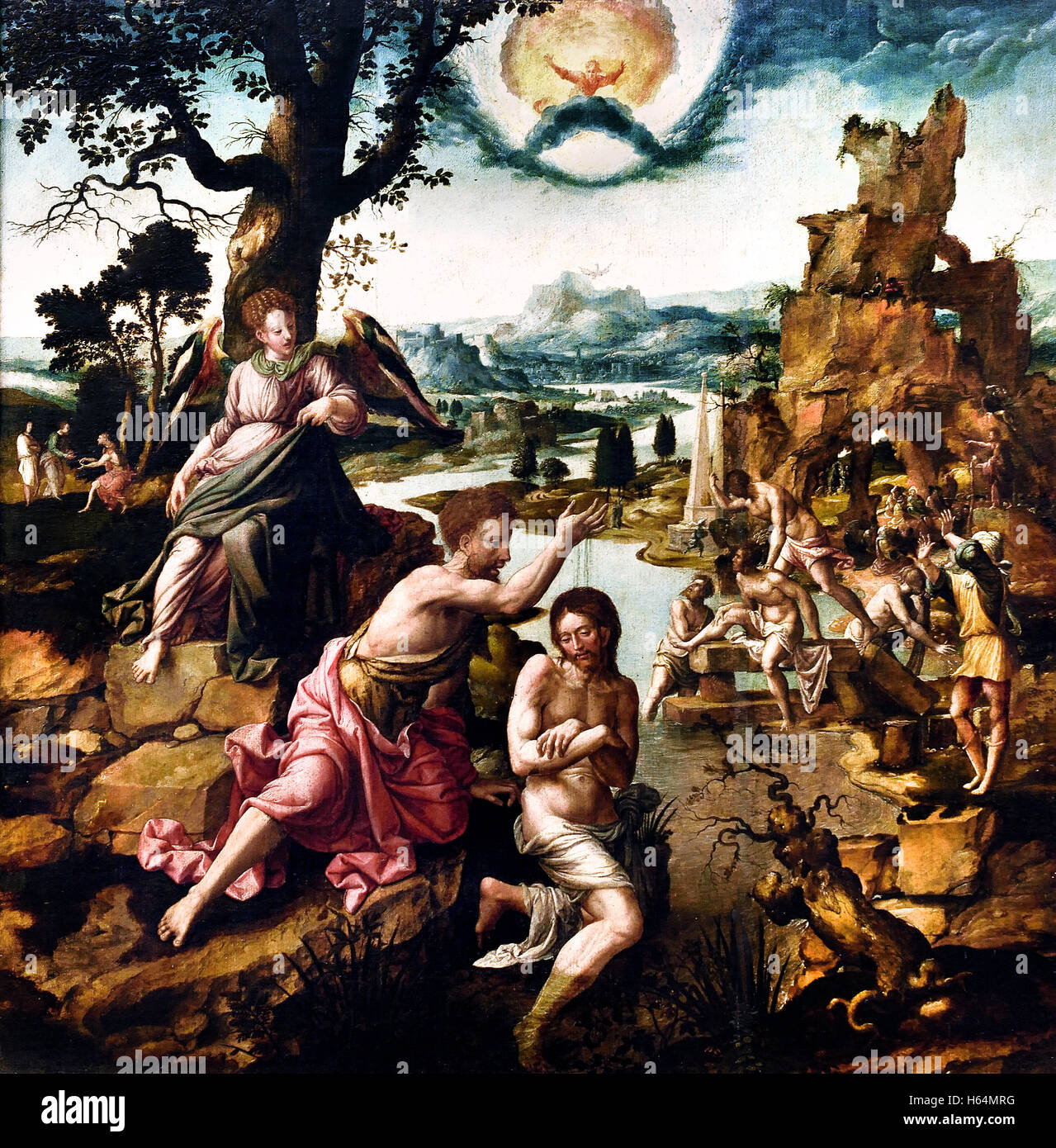 Le bapteme de jesus dessin Banque de photographies et d’images à haute ...