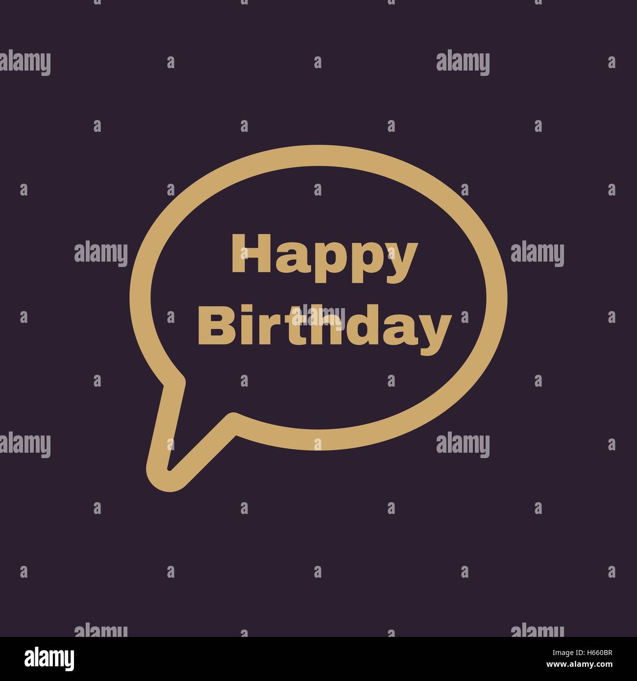 La bulle avec le mot joyeux anniversaire icône. Célébration et fête ...