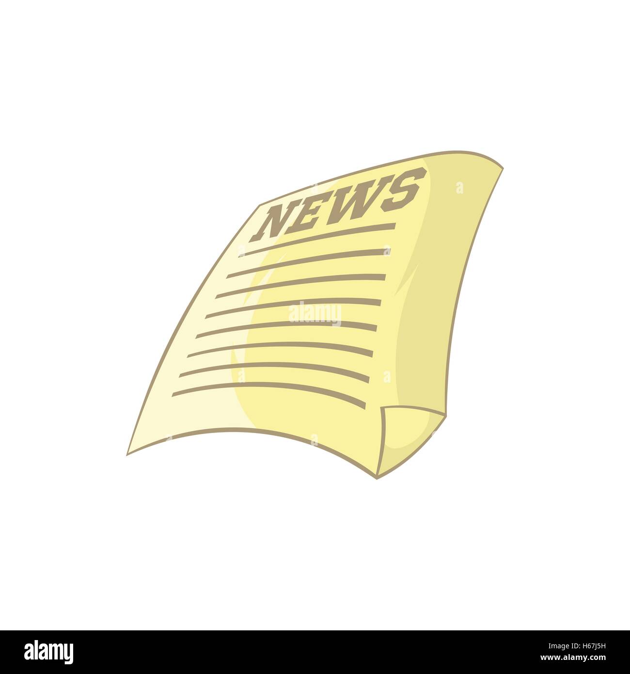 L'icône Journal, cartoon style Image Vectorielle Stock - Alamy