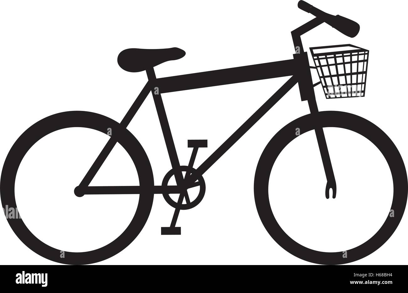 Pictogramme vélo ou vélo droit Image Vectorielle Stock - Alamy