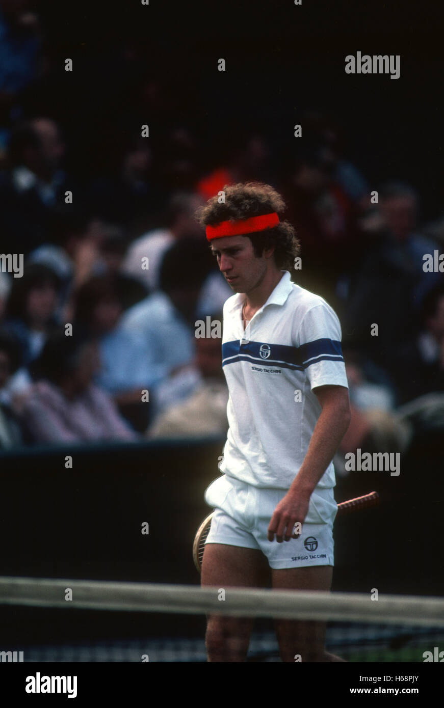 John McEnroe à Wimbledon, 1981 Photo Stock - Alamy