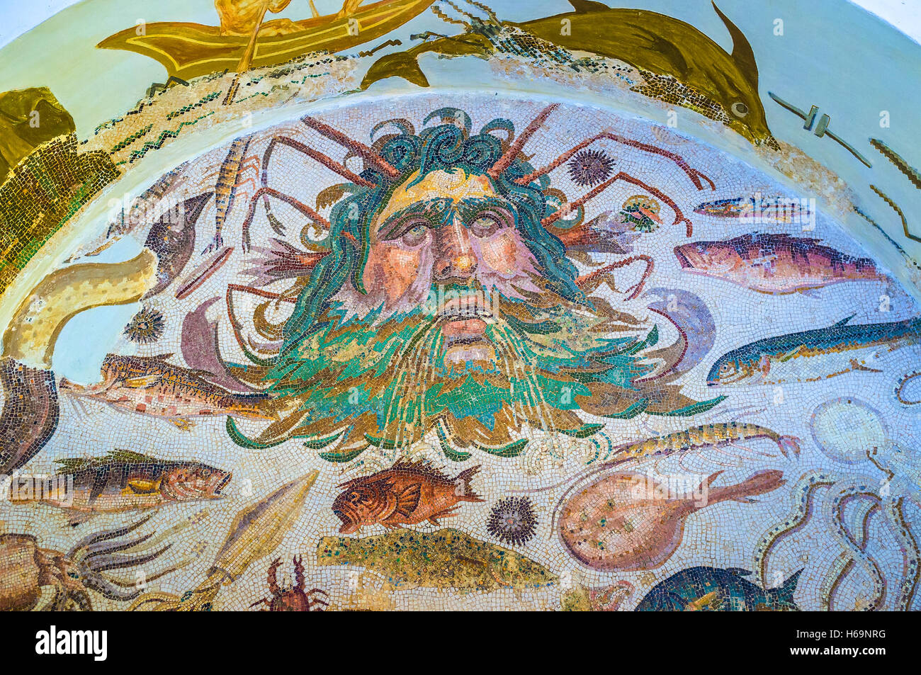 Mosaïque romaine poisson carthage Banque de photographies et d’images à ...