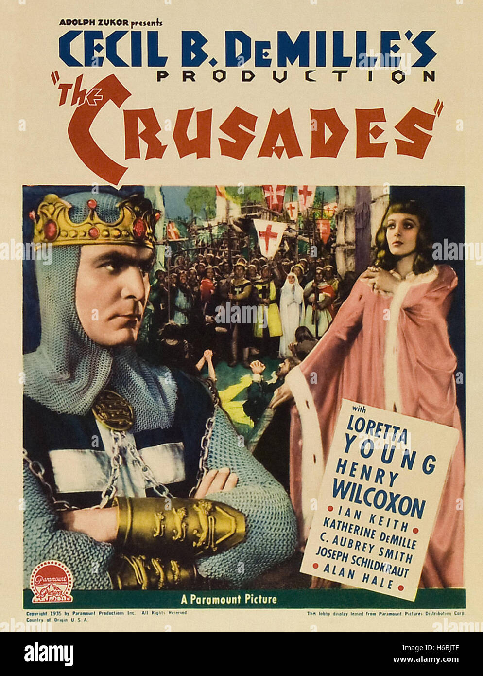 Les Croisades - Movie Poster Photo Stock - Alamy