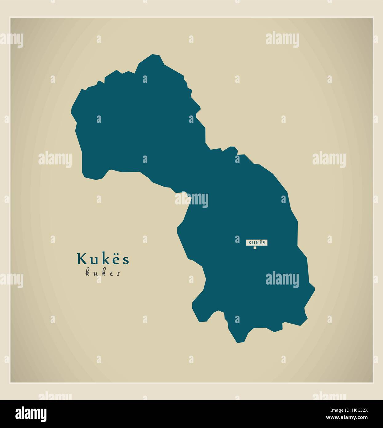 Carte des kukes Banque d'images vectorielles - Alamy