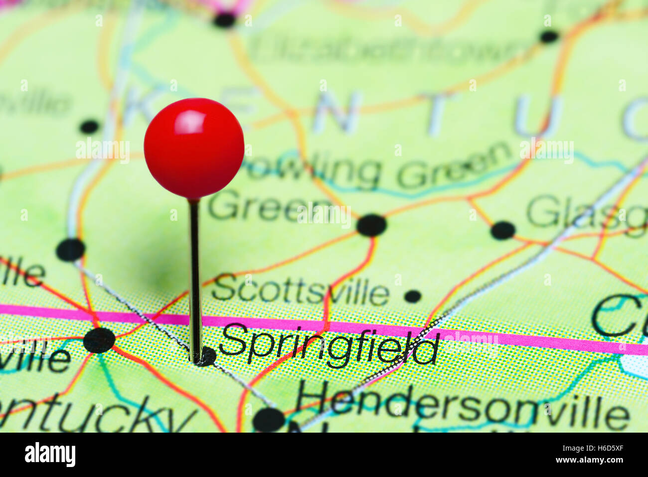 Mapa político de tennessee Banque de photographies et d’images à haute ...