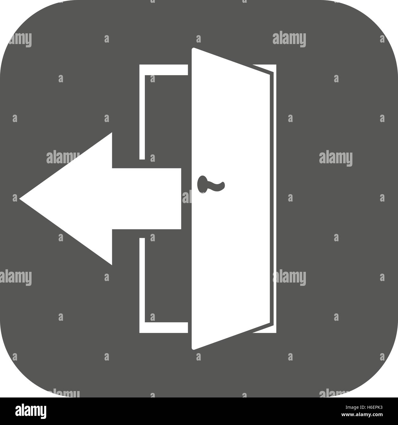 L'icône Sortie. Sortir et de sortie, sortie, symbole. Télévision Vector ...