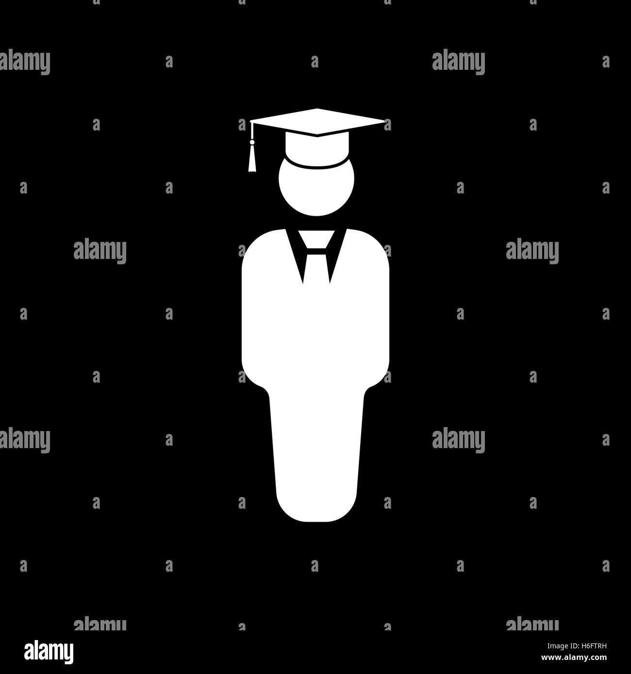 L'élève garçon icône. L'école et collège de l'académie, l'éducation ...