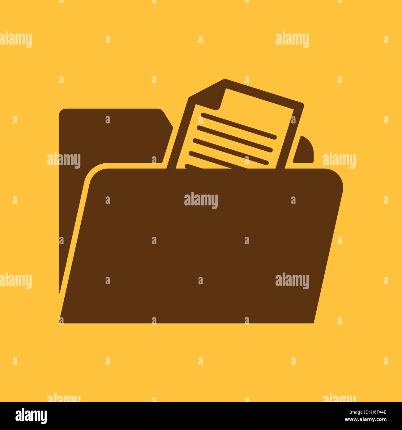 L'icône du dossier. Symbole de fichier. Télévision Vector illustration ...