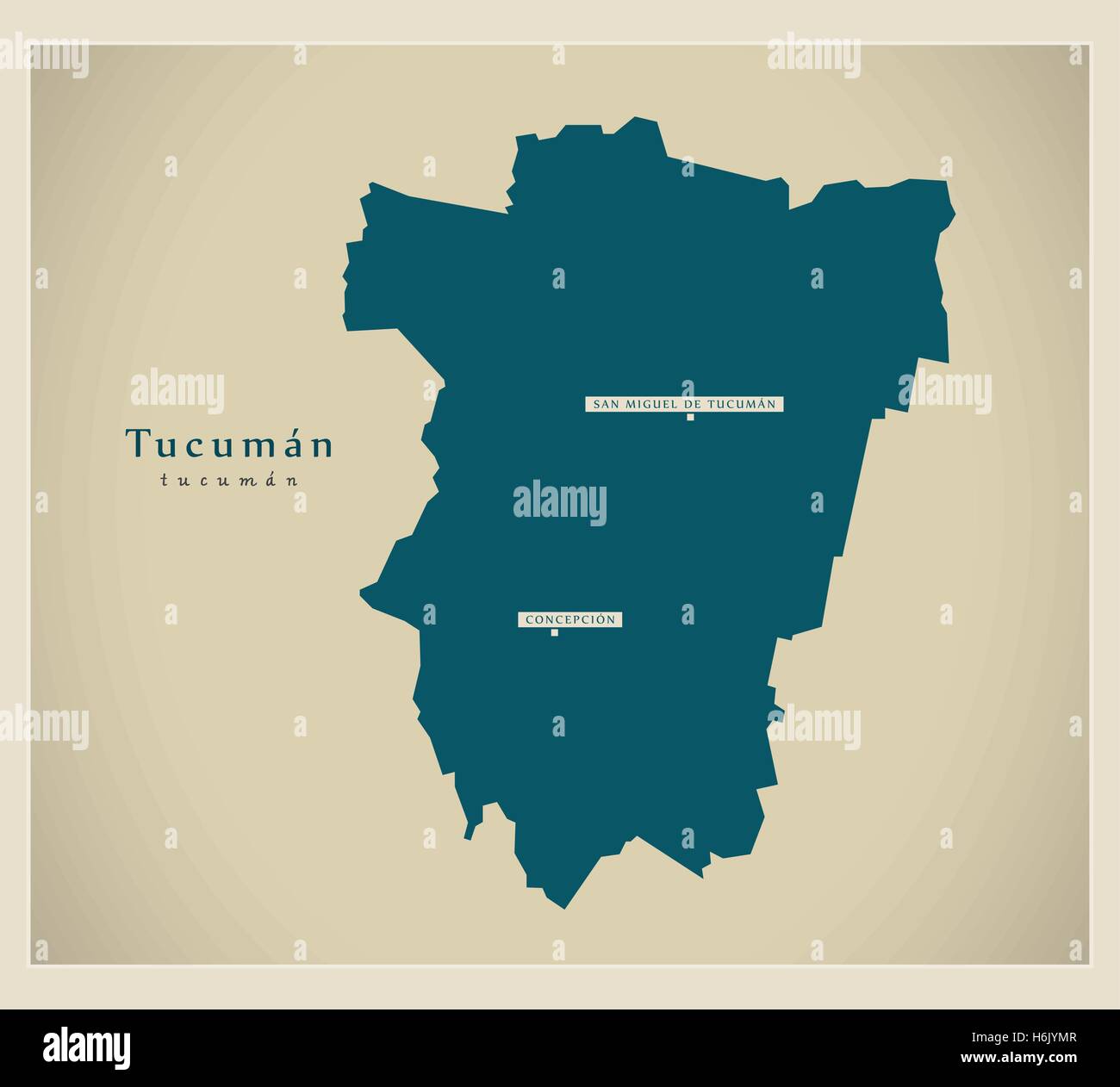 Mapa de tucuman Banque d'images vectorielles - Alamy