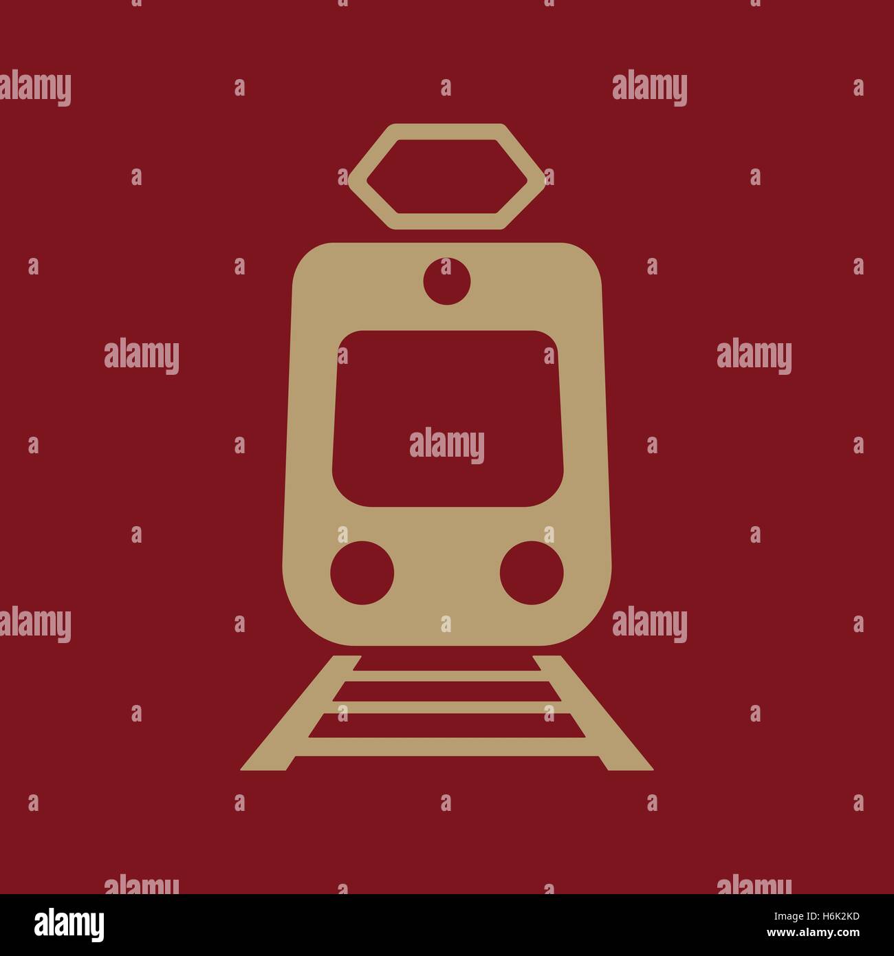 L'icône de train. Metro et Tramway, symbole du chemin de fer ...