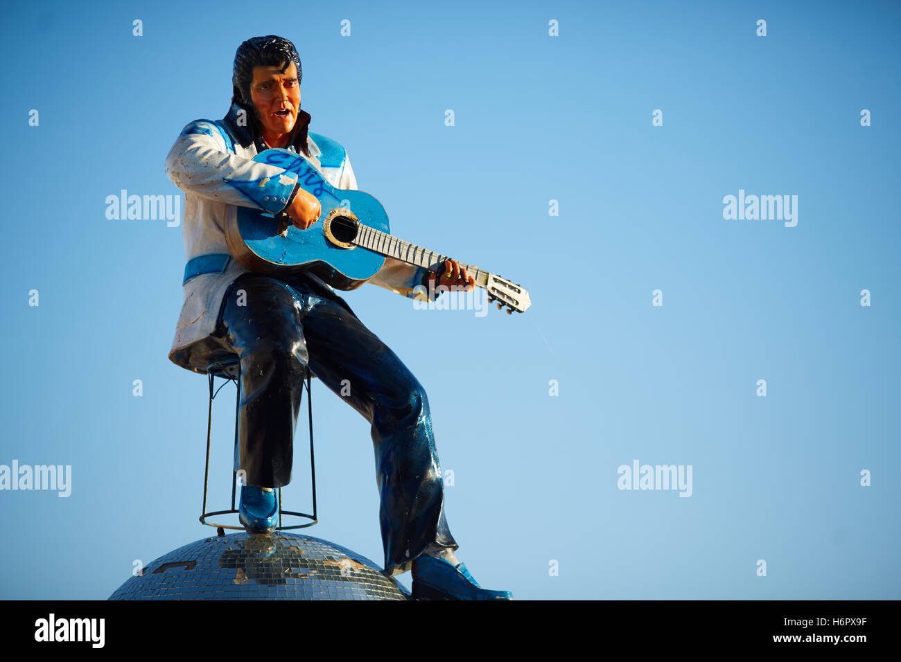 Elvis Blackpool glitter ball ville modèle Holiday Resort Lancashire ...