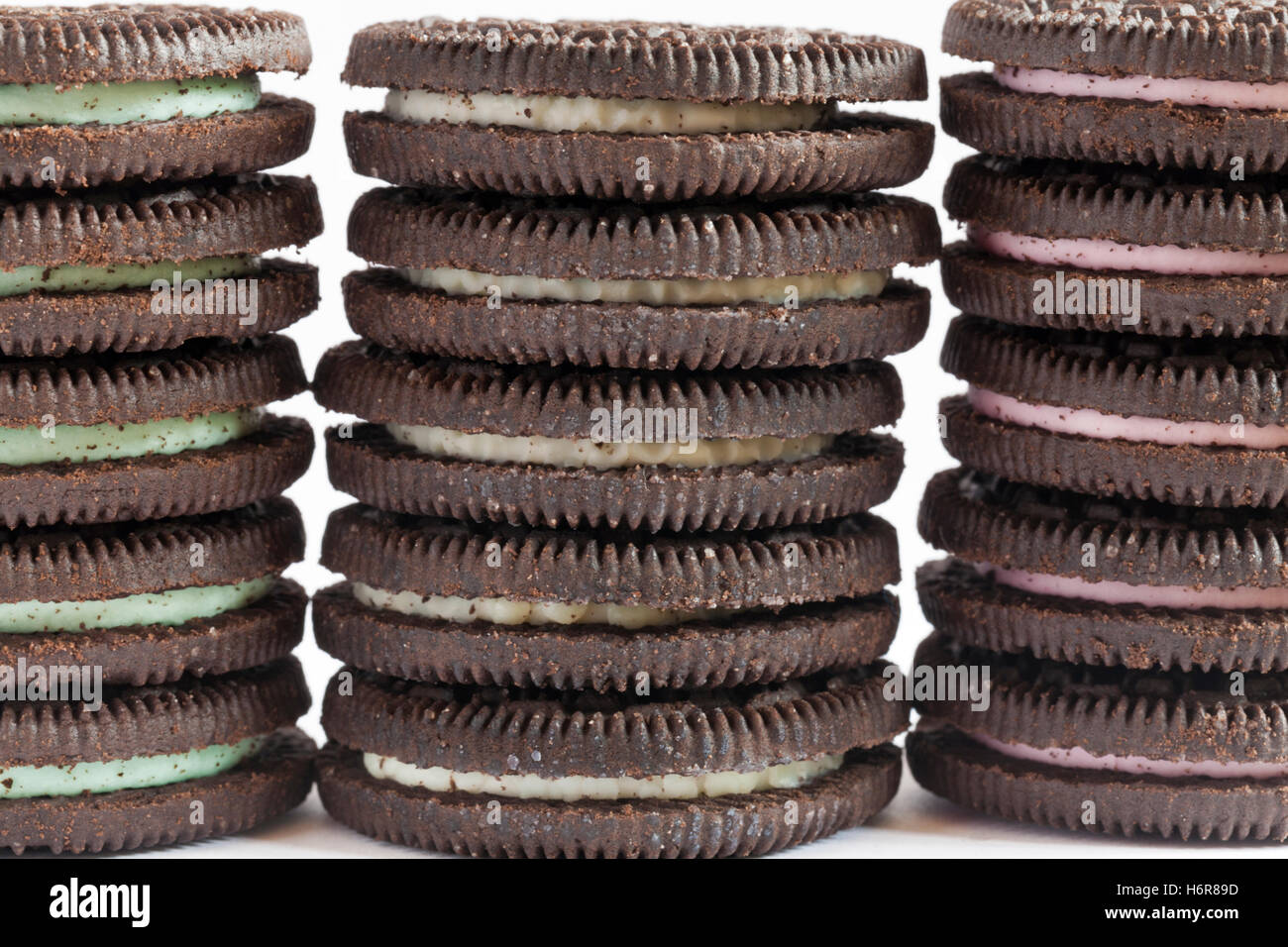 Saveur cheesecake fraise biscuits oreo Banque de photographies et d ...