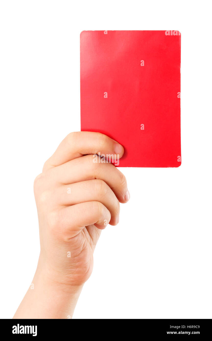 Carte rouge Banque d'images détourées - Alamy