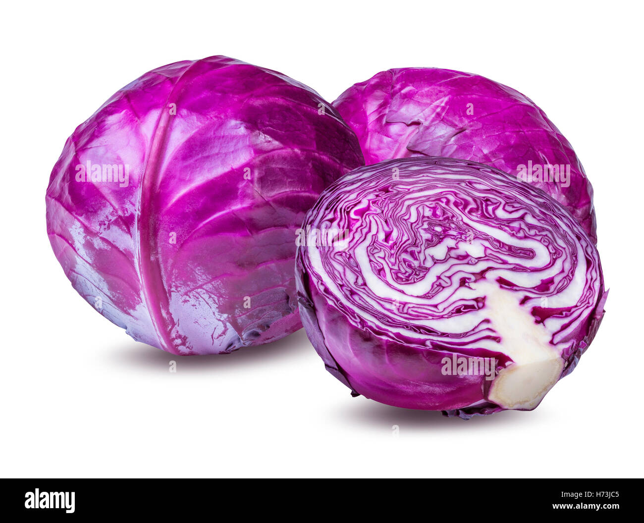 Feuille de chou rouge Banque de photographies et d’images à haute ...