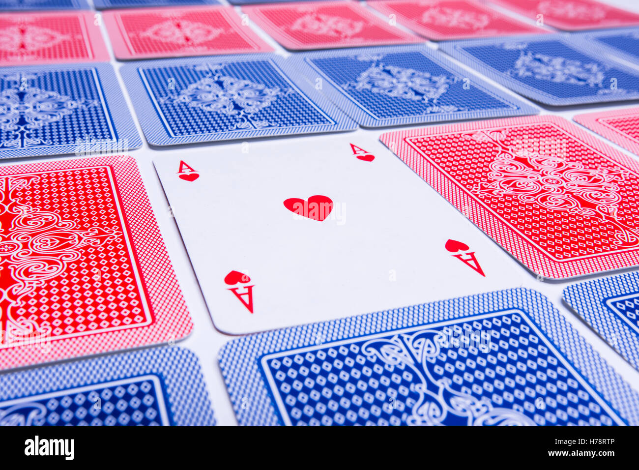 Jeu de cartes dame de coeur vector Banque de photographies et d’images ...