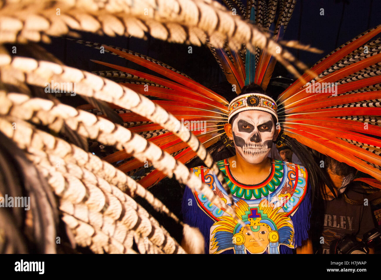 Rituel aztèque Danseur, le Jour des Morts - Dia de los Muertos - au ...