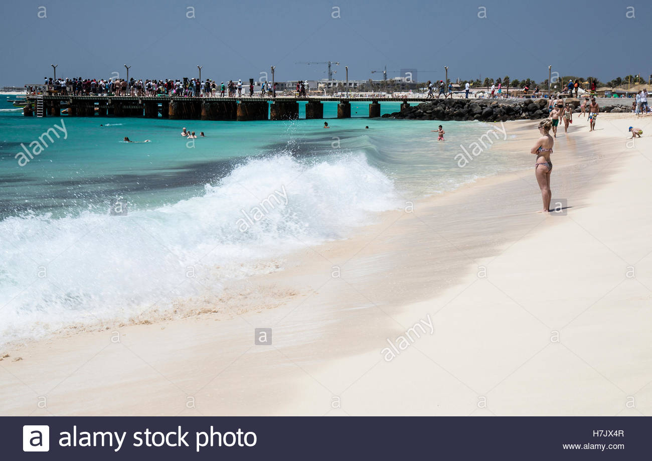 Tourisme Cap Vert Santa Maria Banque d'image et photos - Alamy