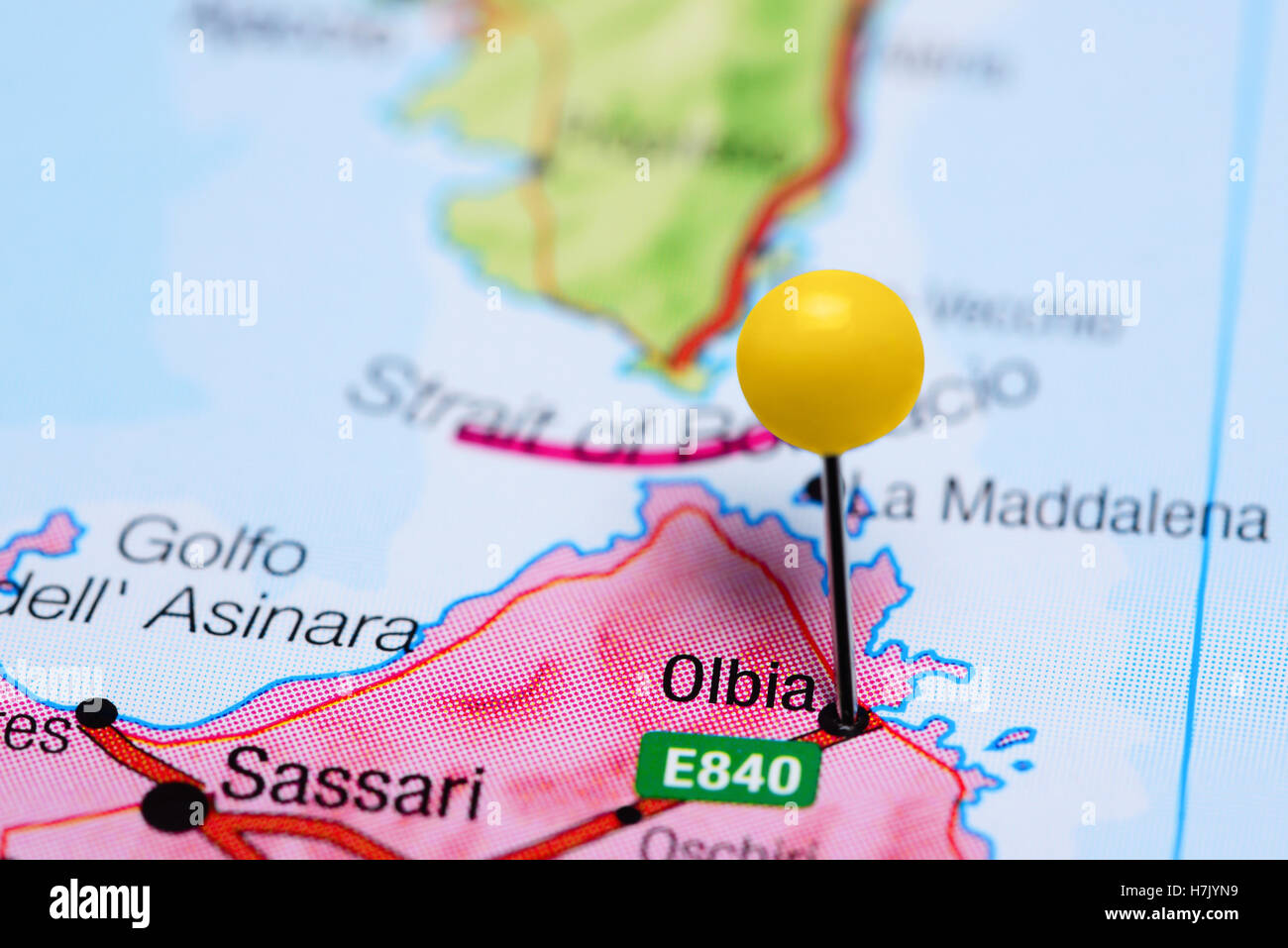 Olbia map Banque de photographies et d’images à haute résolution - Alamy