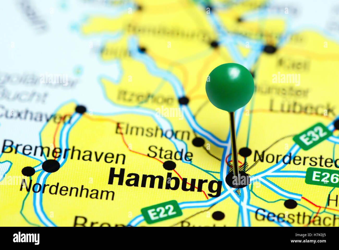 Hamburg germany europe map Banque de photographies et d’images à haute ...