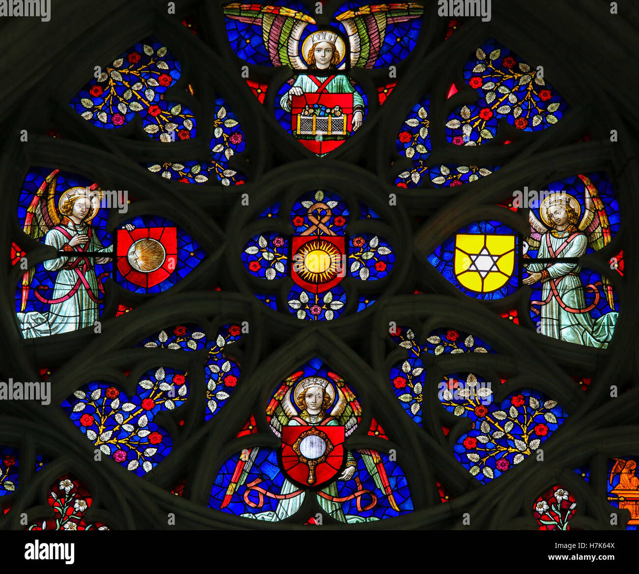 Work of art a stained glass window Banque de photographies et d’images ...