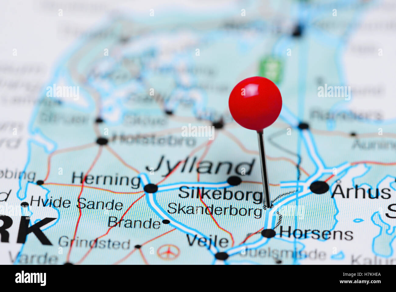 Map of denmark Banque de photographies et d’images à haute résolution ...