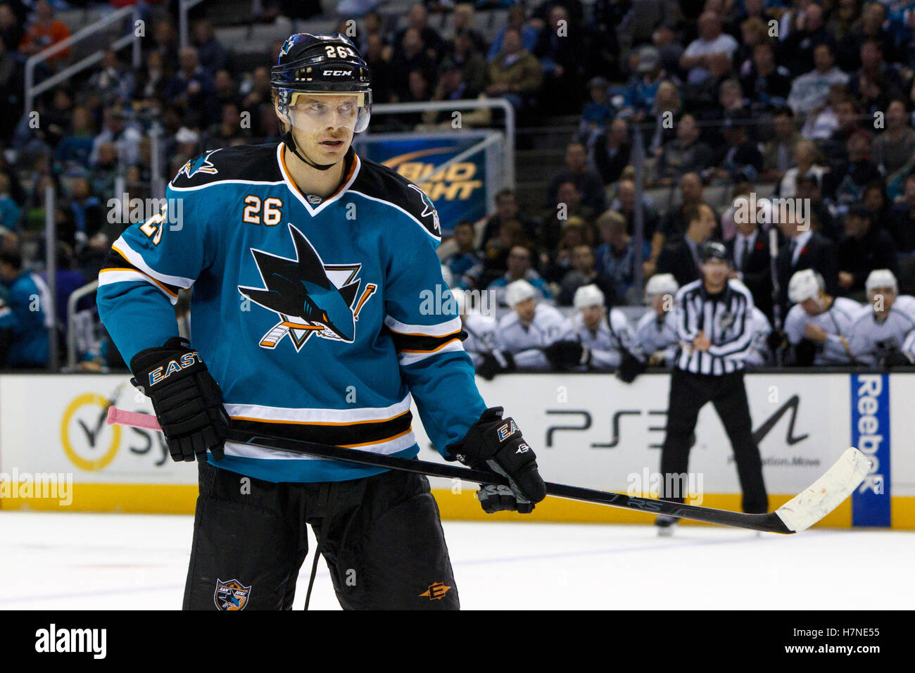 Nov 7, 2011 ; San Jose, CA, USA ; San Jose Sharks Michal Handzus centre ...