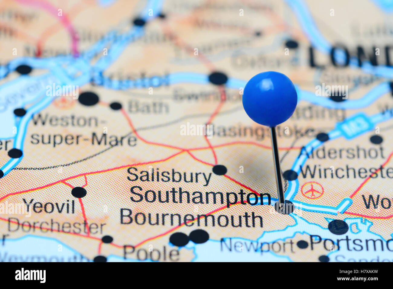 Carte de southampton Banque de photographies et d’images à haute ...