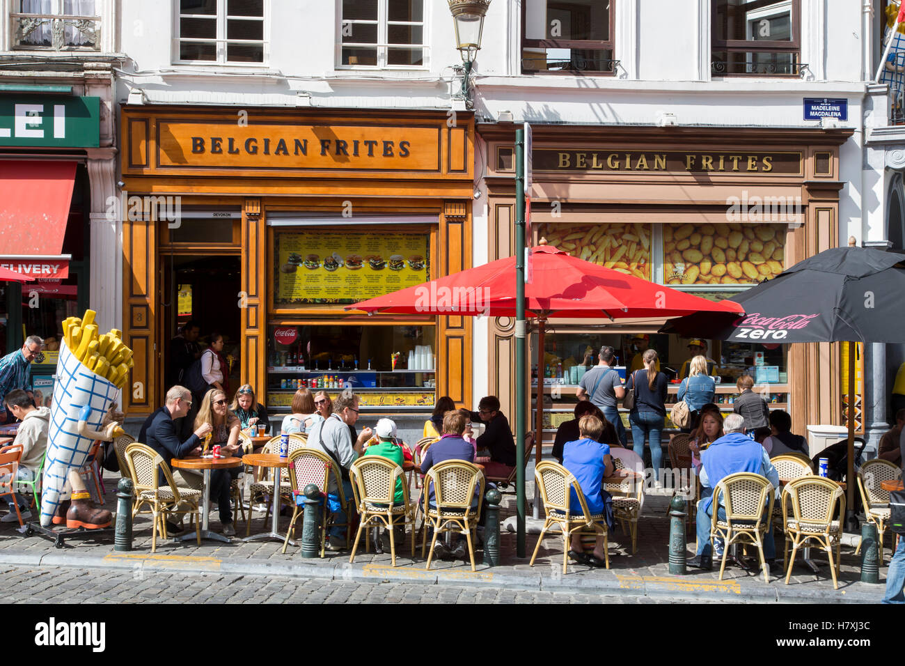 Belgique type fast food, restaurant, Frites frites en Belgique ...