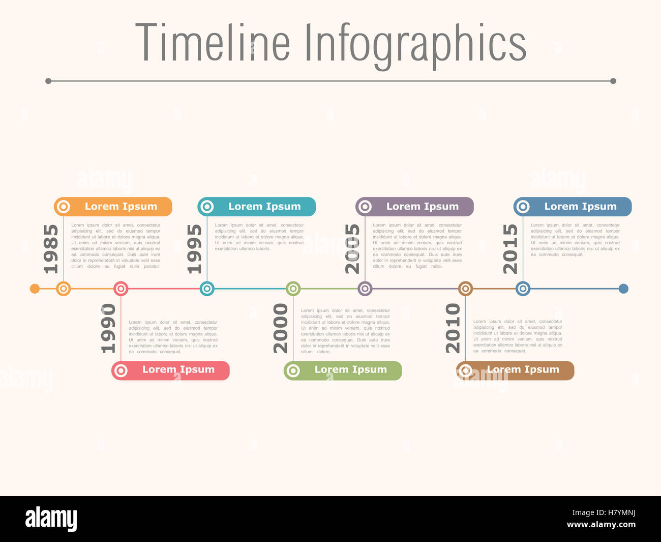 Timeline infographics Banque de photographies et d’images à haute ...